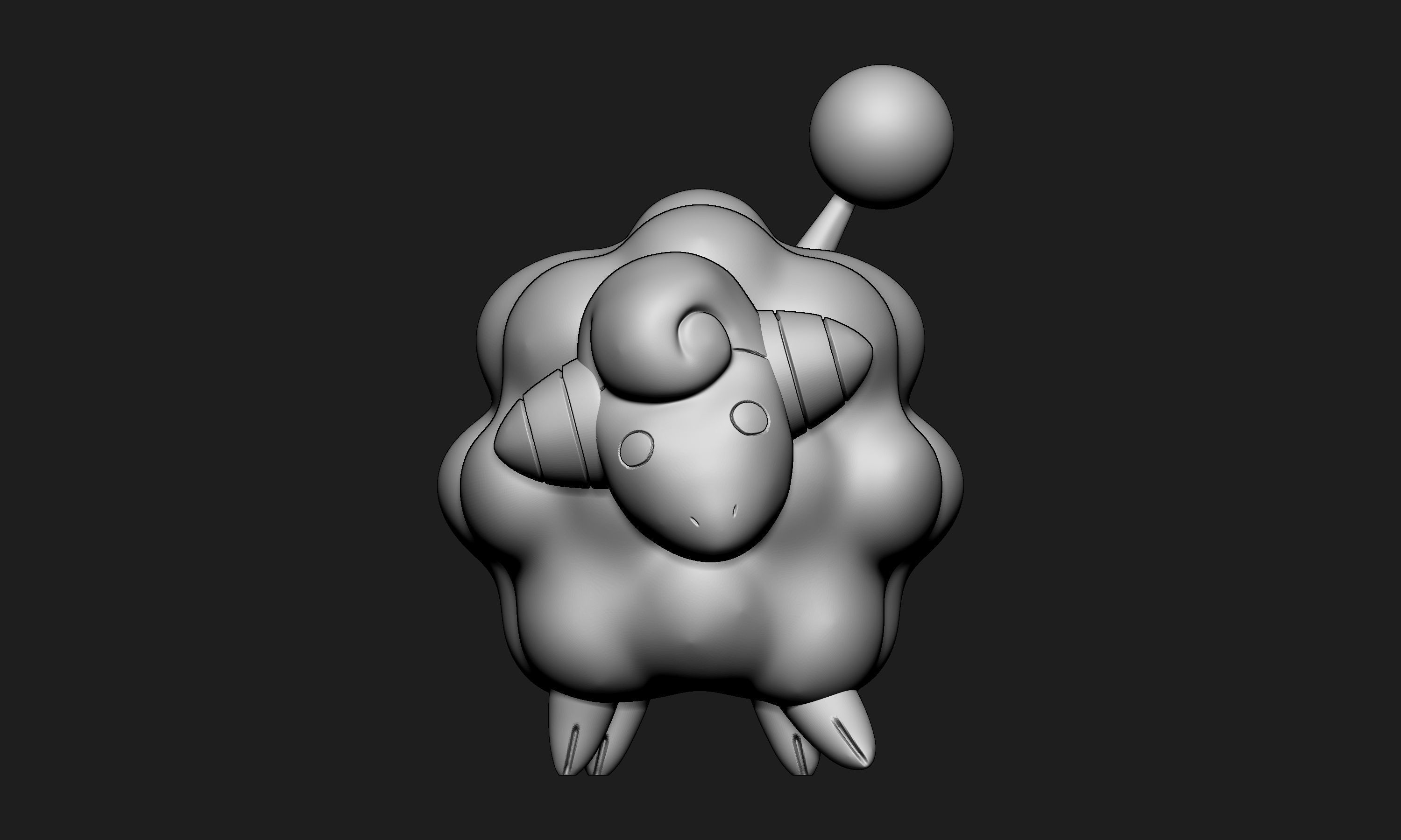 Pokemon - Mareep Flaaffy and Ampharos with 2 poses each 3D model 3D ...