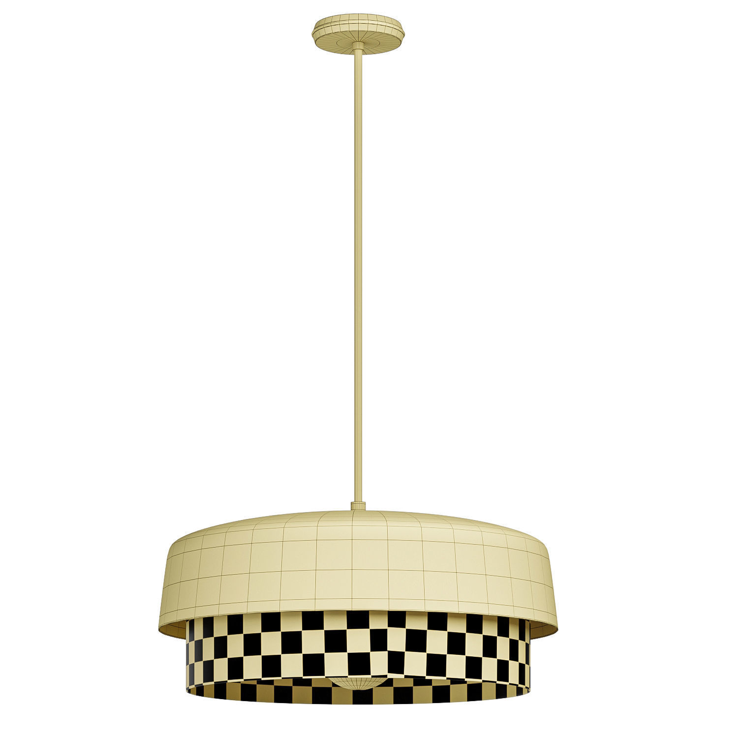 simple hanging lamp in metal 3D model | CGTrader