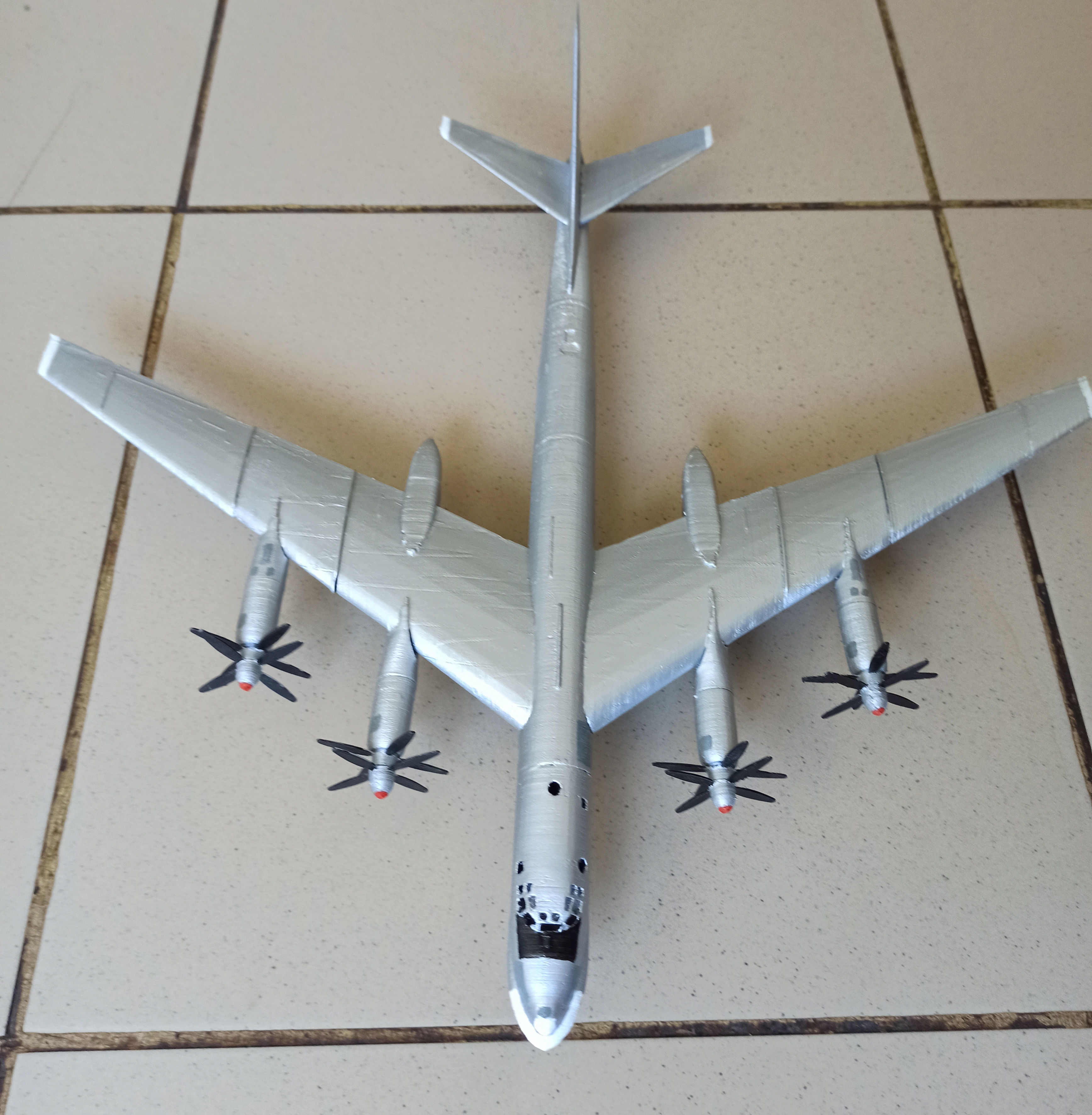 Tu-95 airplane with propellers 3D model 3D printable | CGTrader