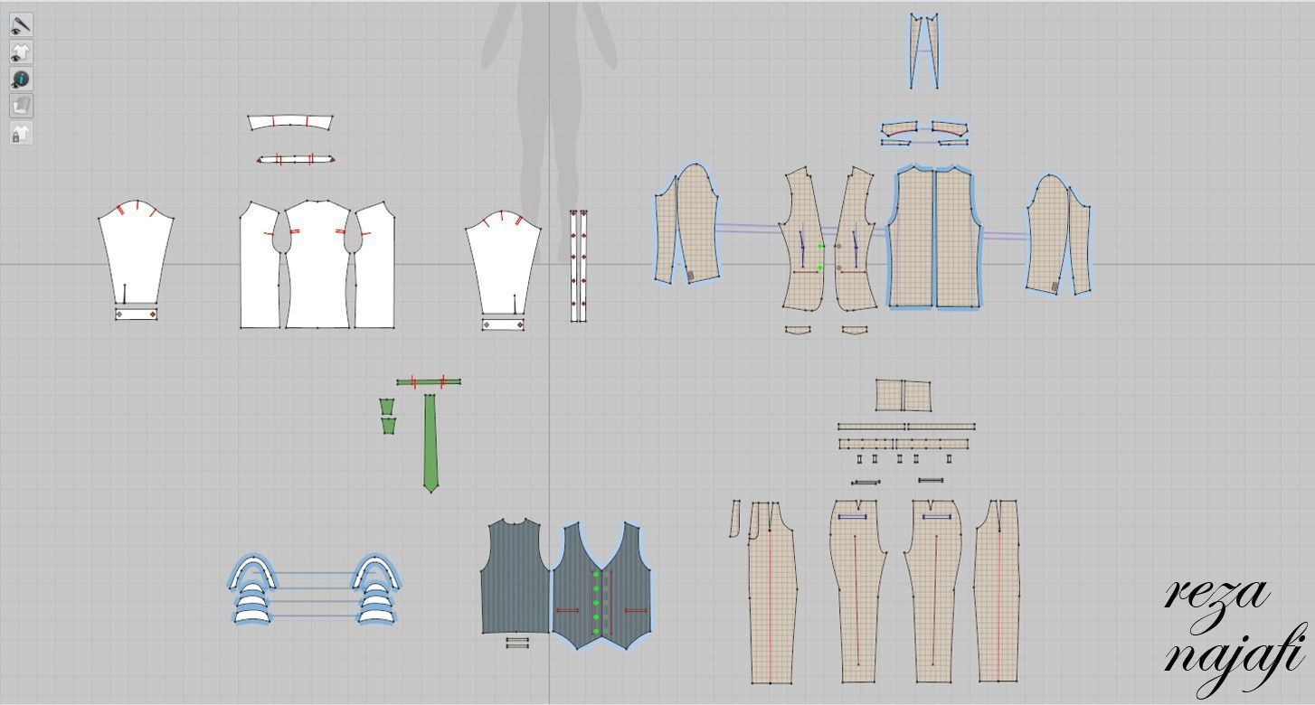 Men s classic suit for marvelous designer 3D model | CGTrader
