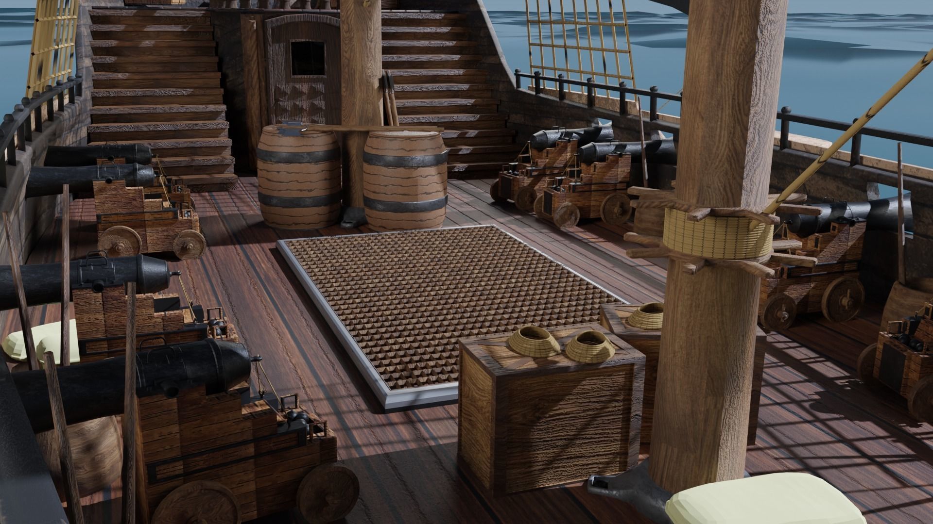 Pirate Ship PBR game ready 3D model | CGTrader