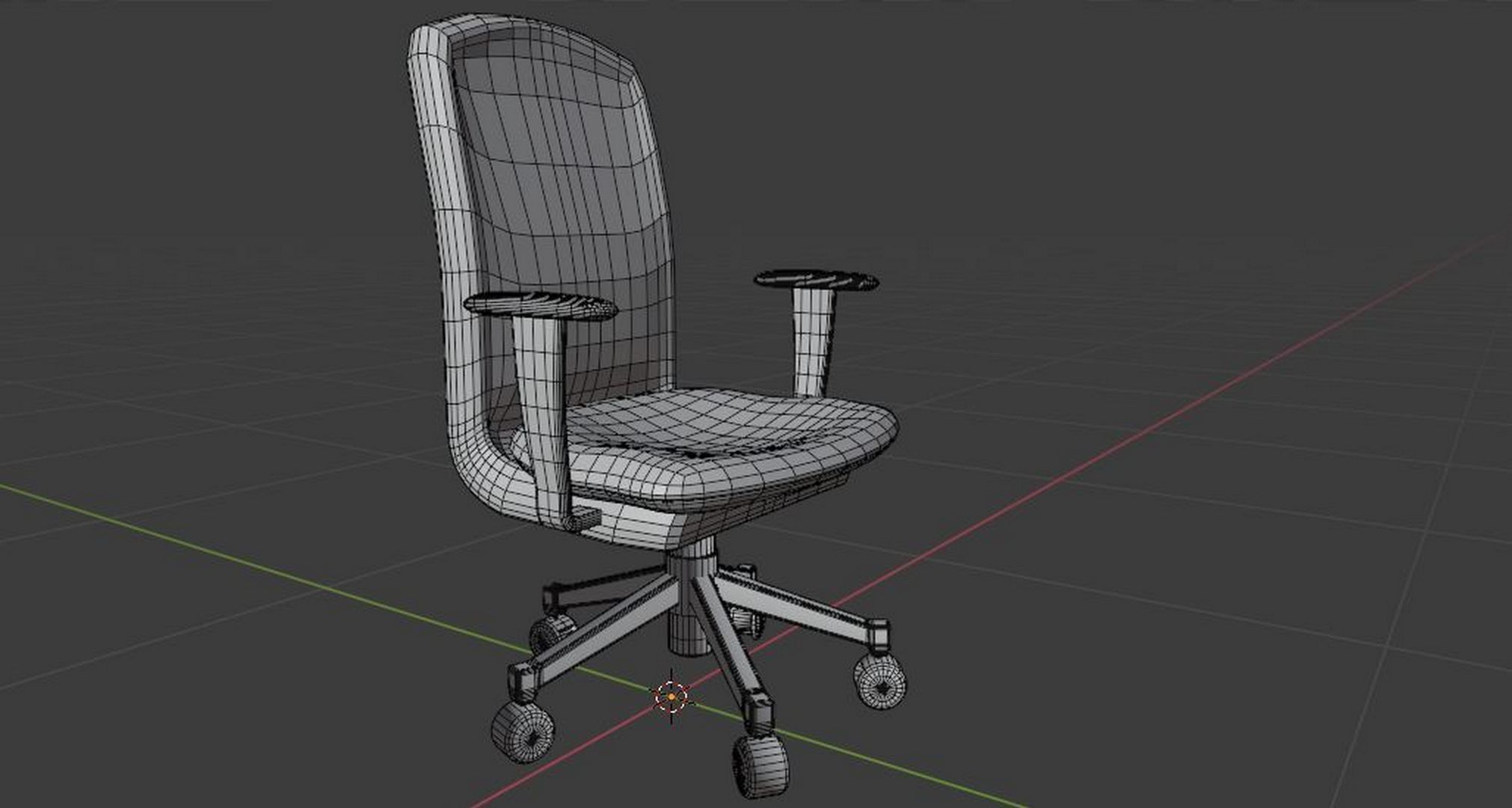Chair office 02 model in Blender 3D model | CGTrader