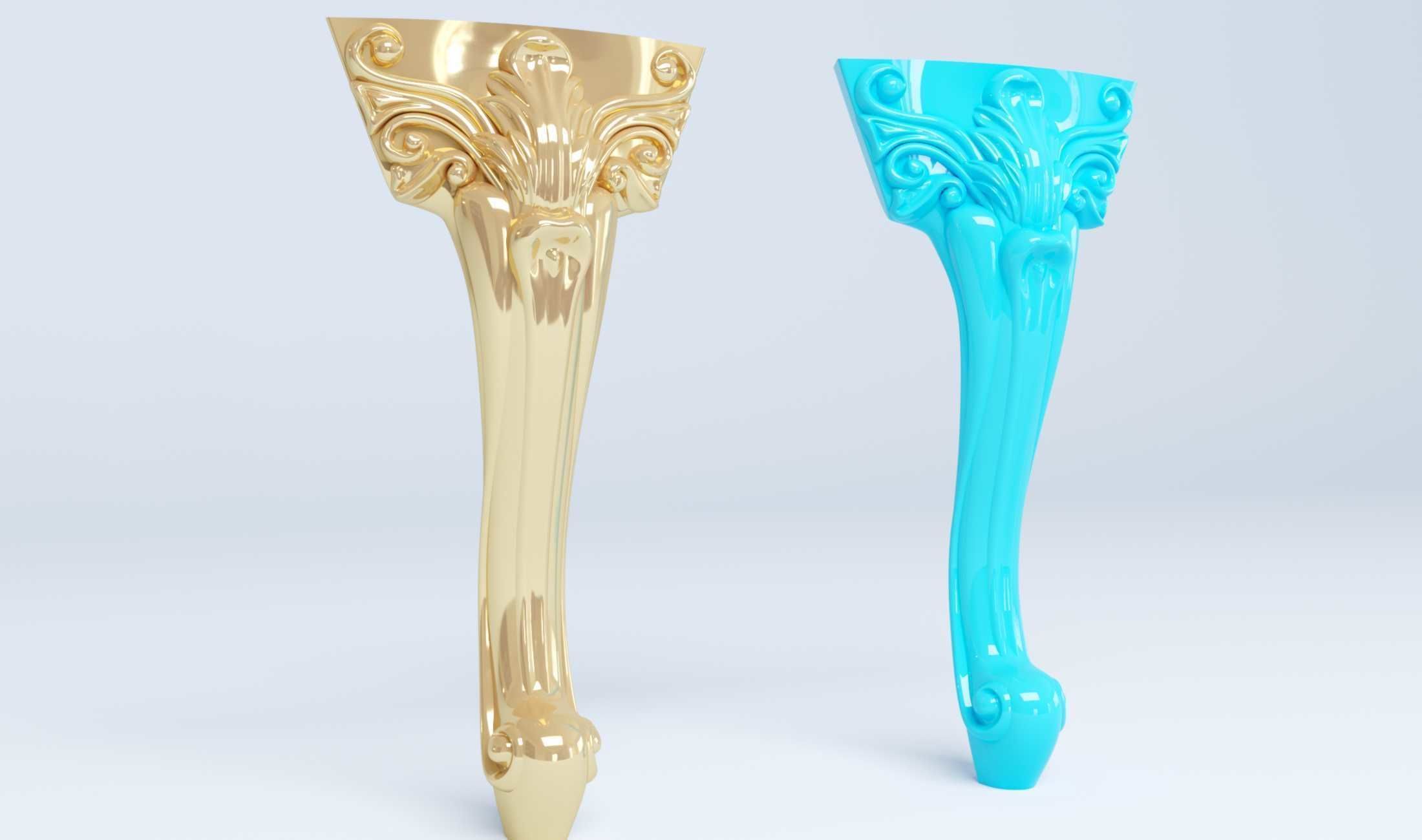 chair leg 3D model 3D printable | CGTrader
