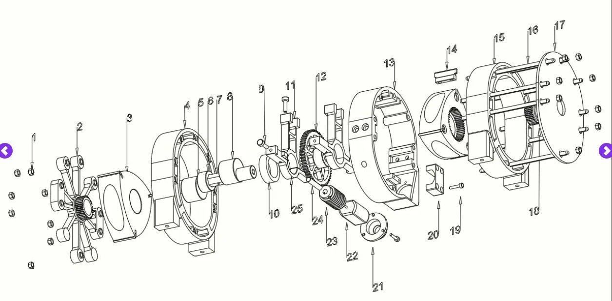 MOTEUR ROTATIF WANKEL - WANKEL ROTARY ENGINE 3D model 3D printable ...