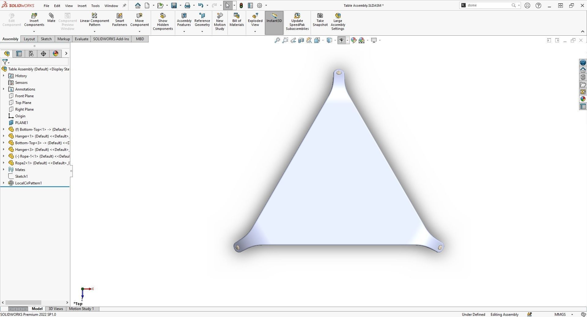 Impossible Table - Triangular - Model for Home and Office Use 3D model ...