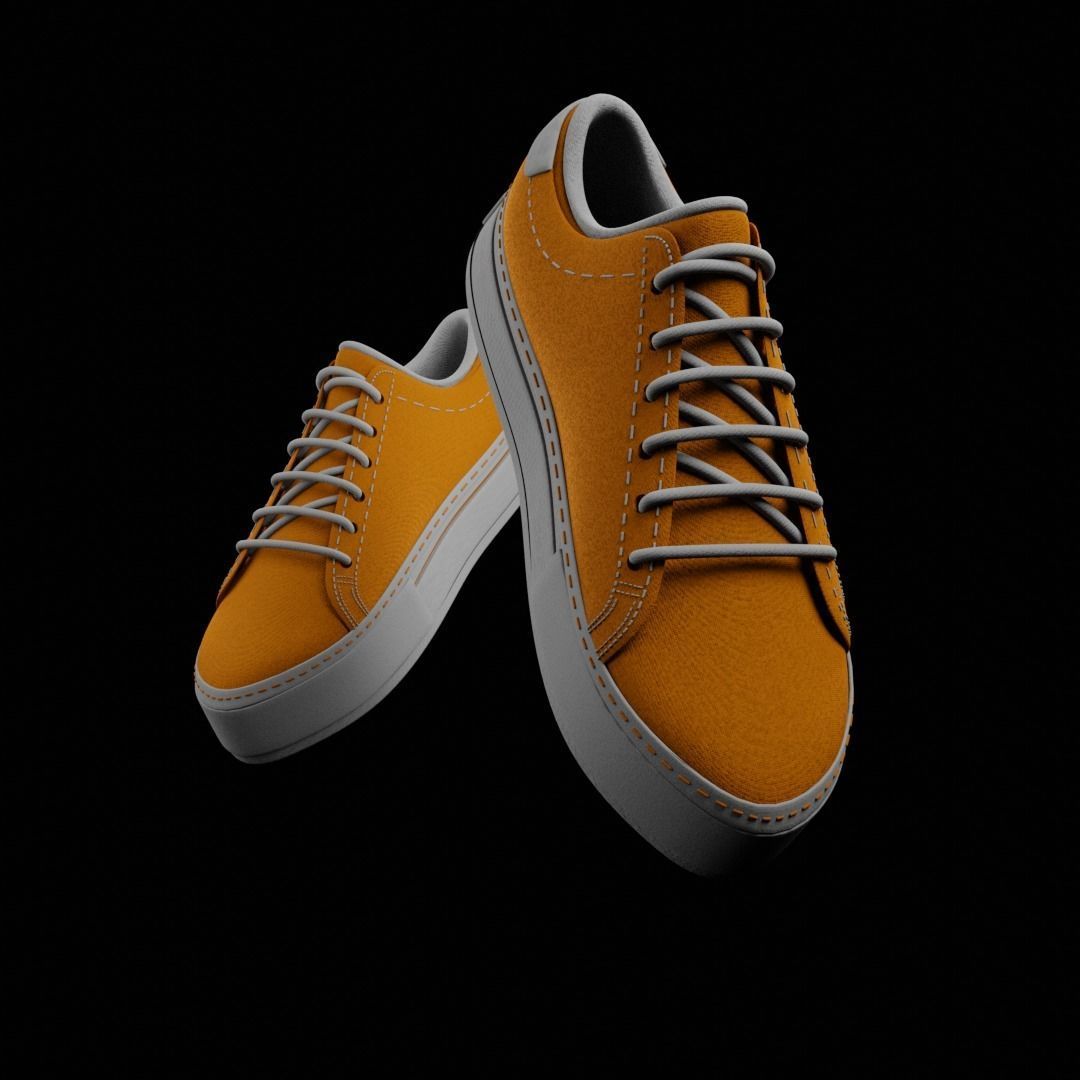 Low Top Sneaker free 3D model | CGTrader