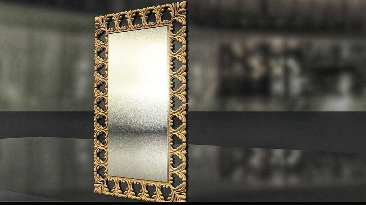 3d mirror frame stl format for cnc router 3D model | CGTrader