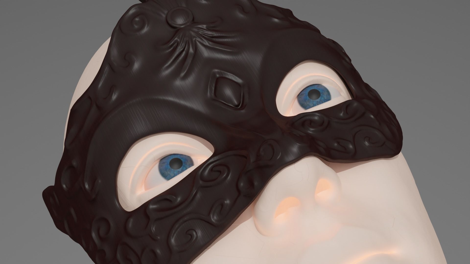 Masquerade Carnival Mask 3D model 3D printable | CGTrader