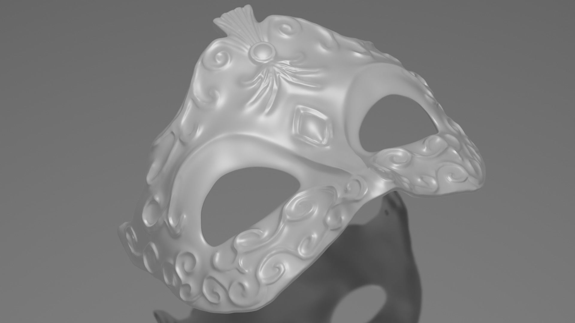 Masquerade Carnival Mask 3D model 3D printable | CGTrader