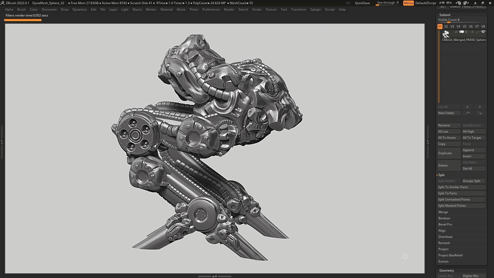 robot skull head a13 3d print model 3D model 3D printable | CGTrader