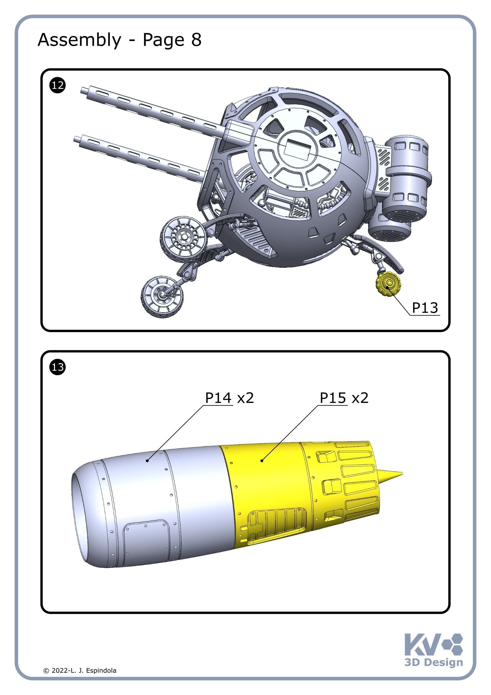 KV-Flying Vehicle-001 3D model 3D printable | CGTrader