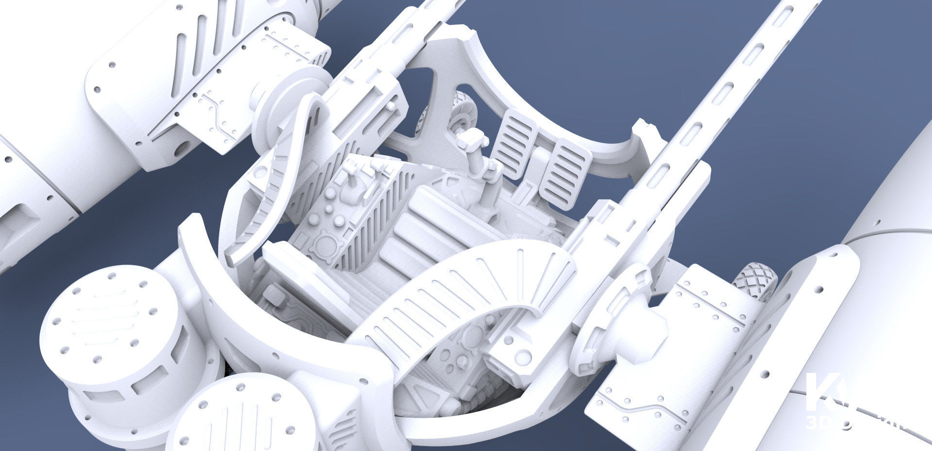 KV-Flying Vehicle-001 3D model 3D printable | CGTrader