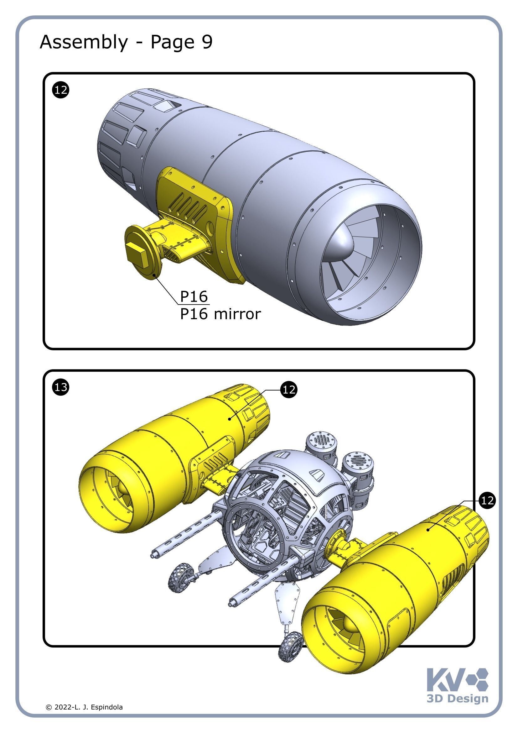 KV-Flying Vehicle-001 3D model 3D printable | CGTrader