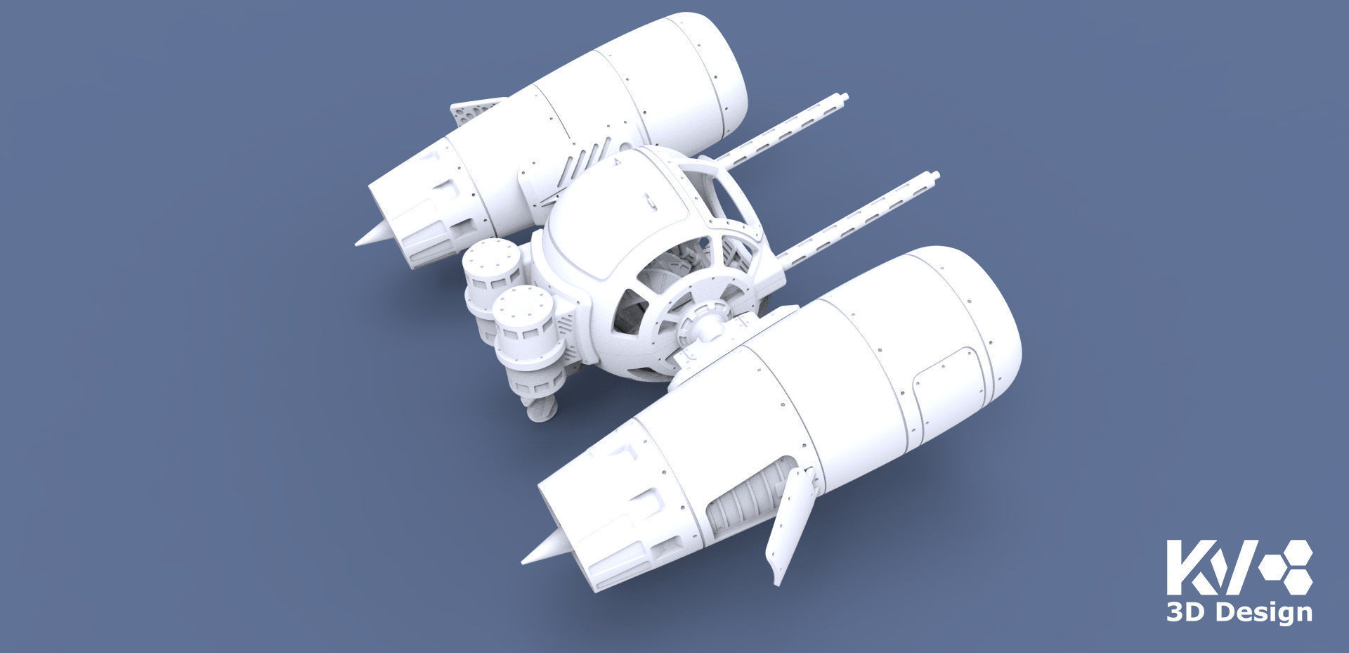 KV-Flying Vehicle-001 3D model 3D printable | CGTrader