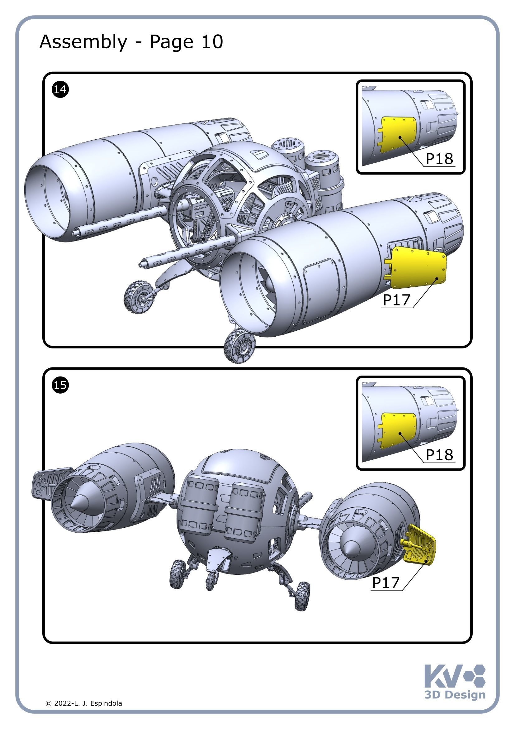 KV-Flying Vehicle-001 3D model 3D printable | CGTrader