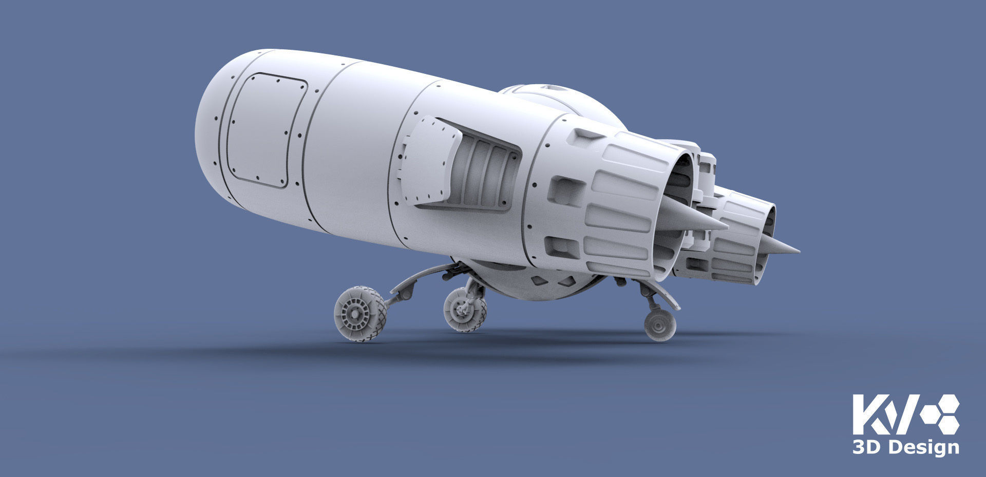 KV-Flying Vehicle-001 3D model 3D printable | CGTrader
