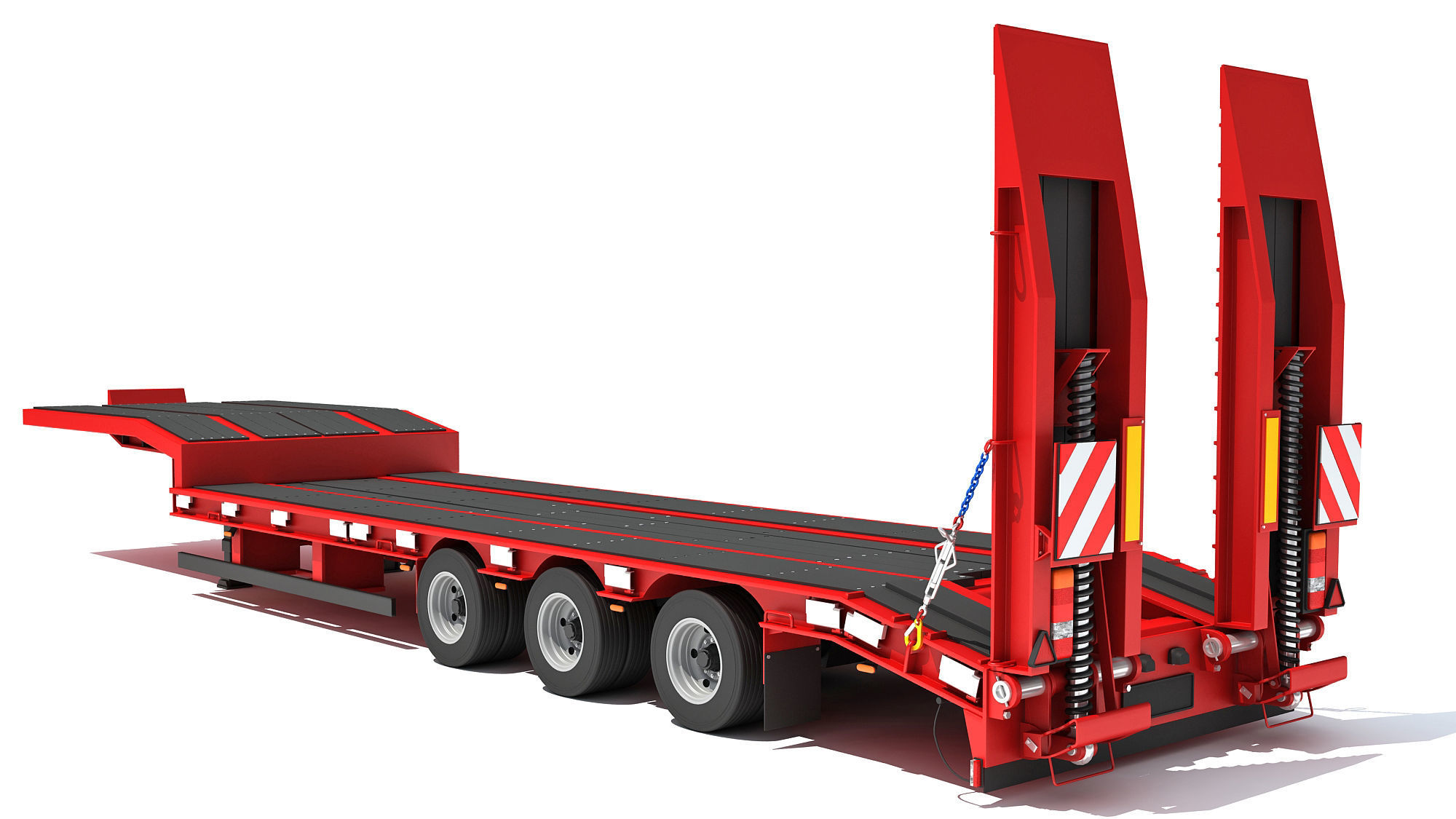 Low Loader Semi Trailer 3D model | CGTrader