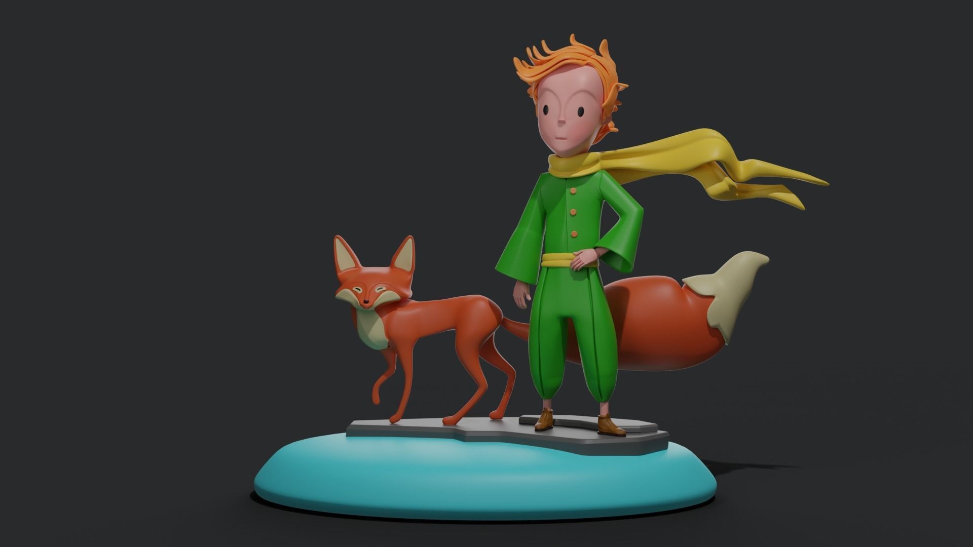 The Little Prince 3D Print 3D model 3D printable | CGTrader