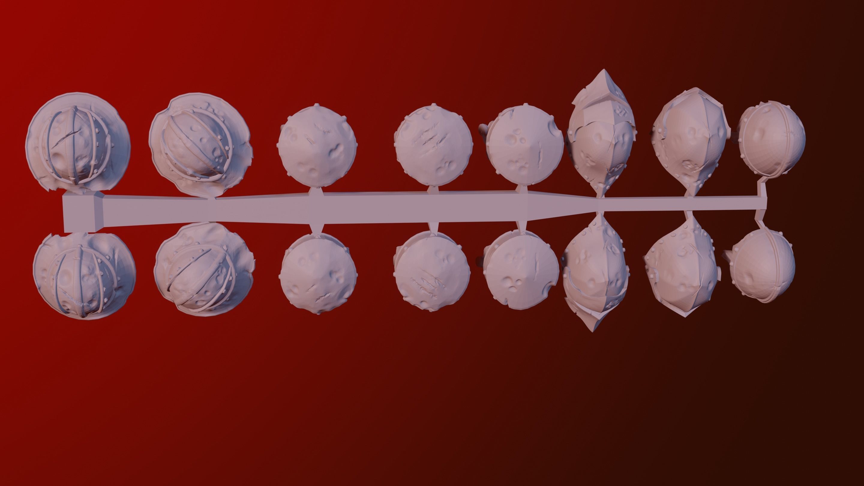 Ghoul Heads Knight 3D model 3D printable | CGTrader