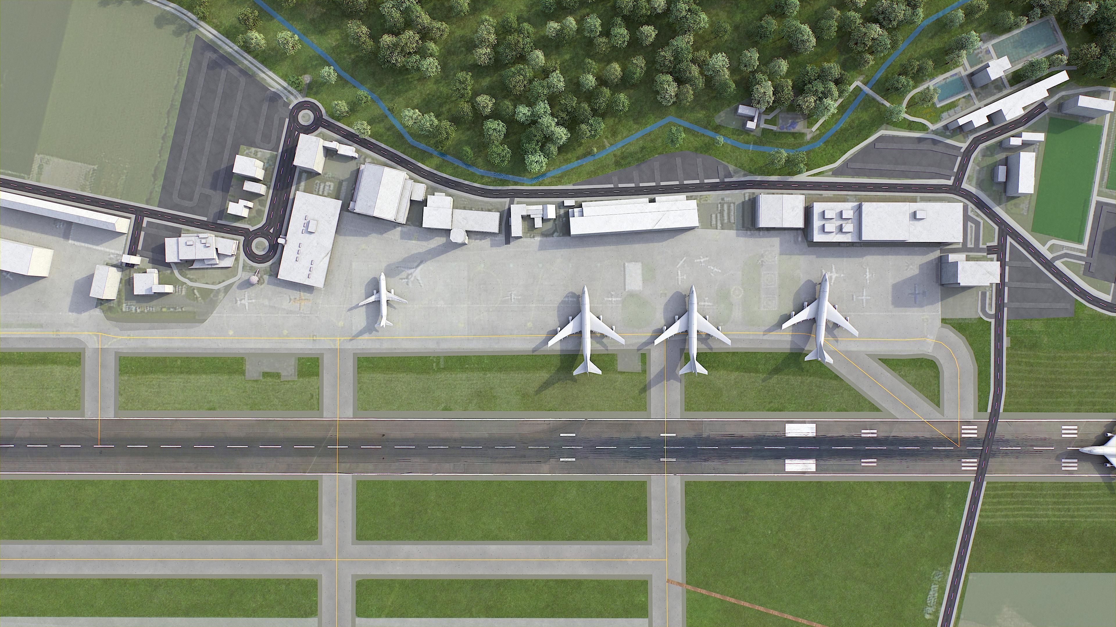 3D model Bern Airport VR / AR / low-poly | CGTrader