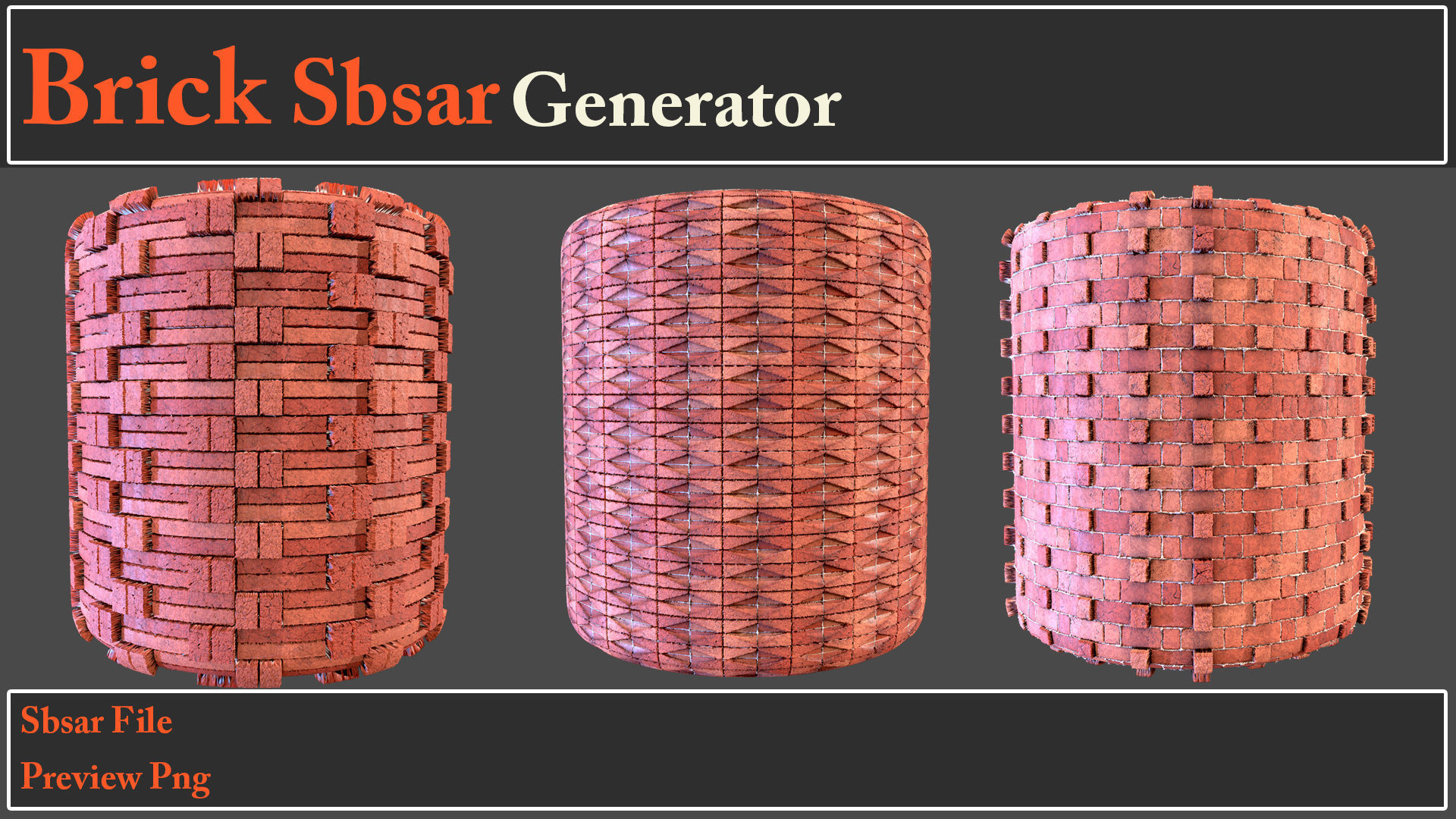 Brick SBSAR Generator free Texture | CGTrader