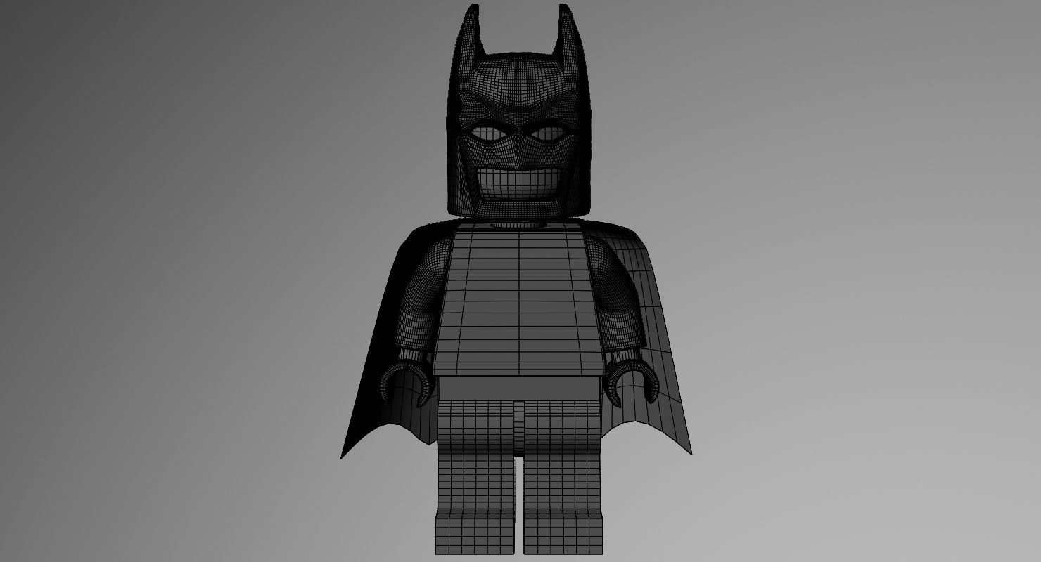 LEGO Batman Classic Blue and Grey 3D model rigged | CGTrader