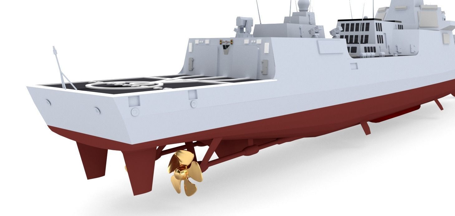 POWERFUL CHINESE TYPE-055 GUIDED MISSLE DESTROYER 3D PRINT READY 3D ...