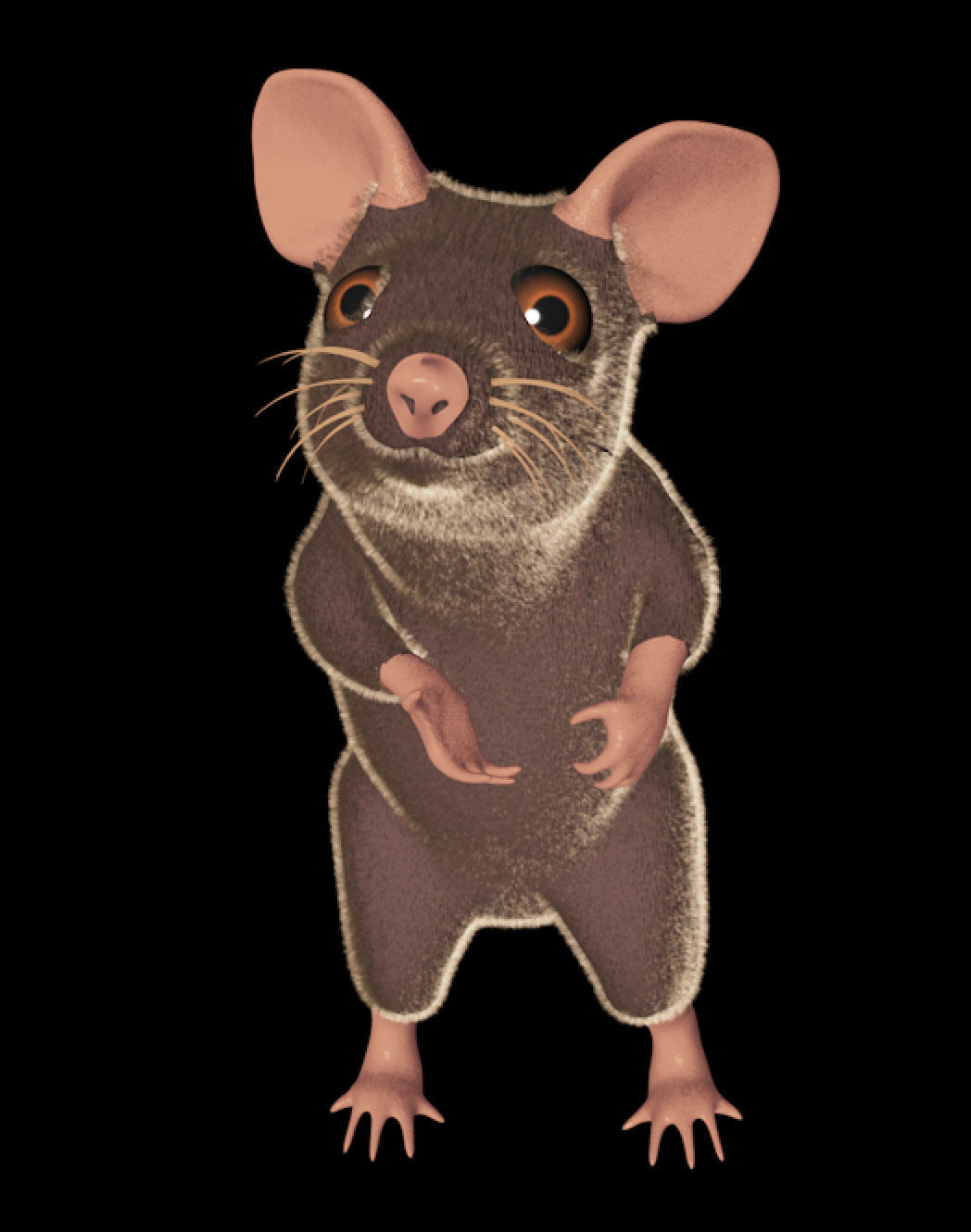 3D Mouse in pose 3D model | CGTrader