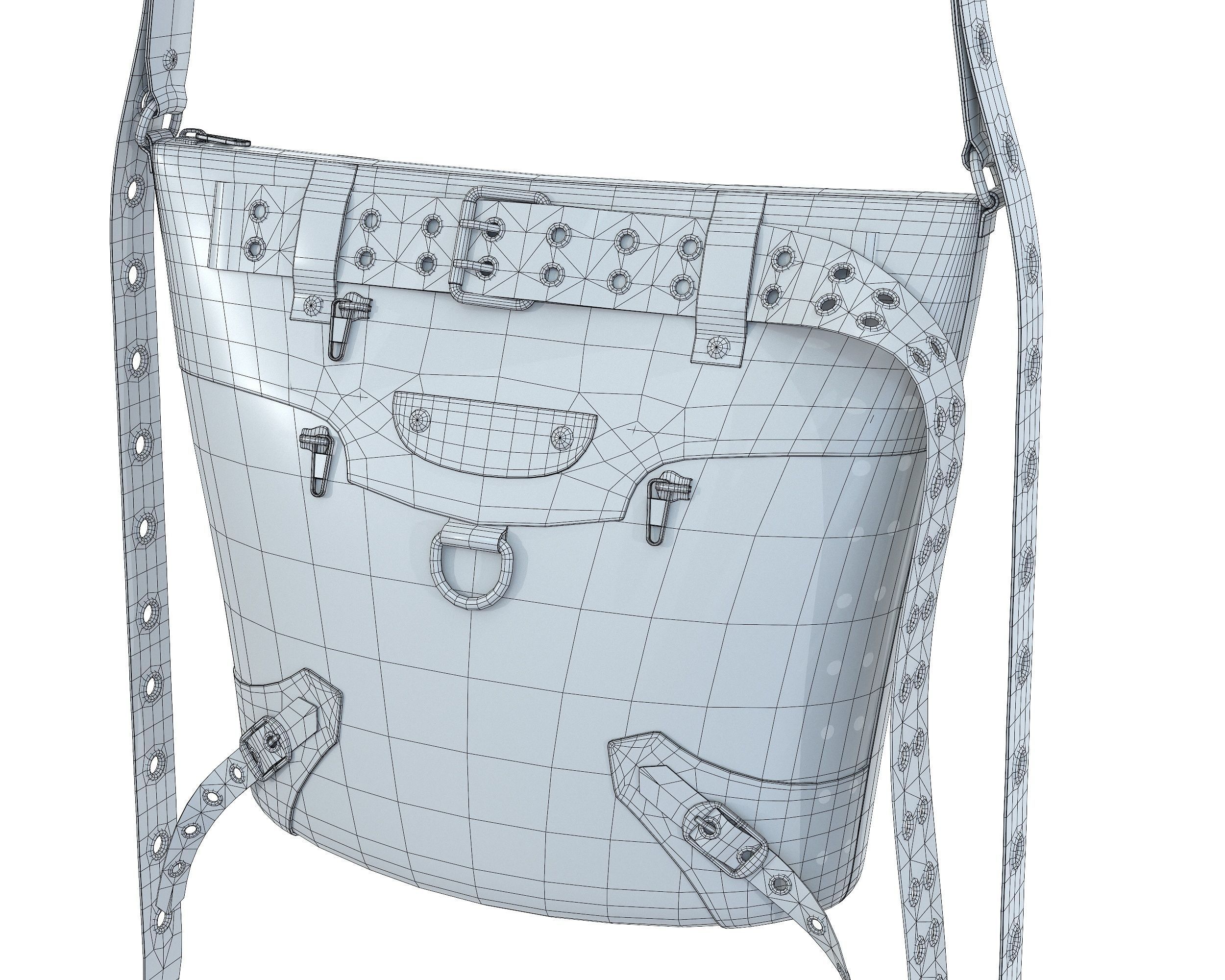3D model Balenciaga Emo Bucket Bag VR / AR / low-poly | CGTrader