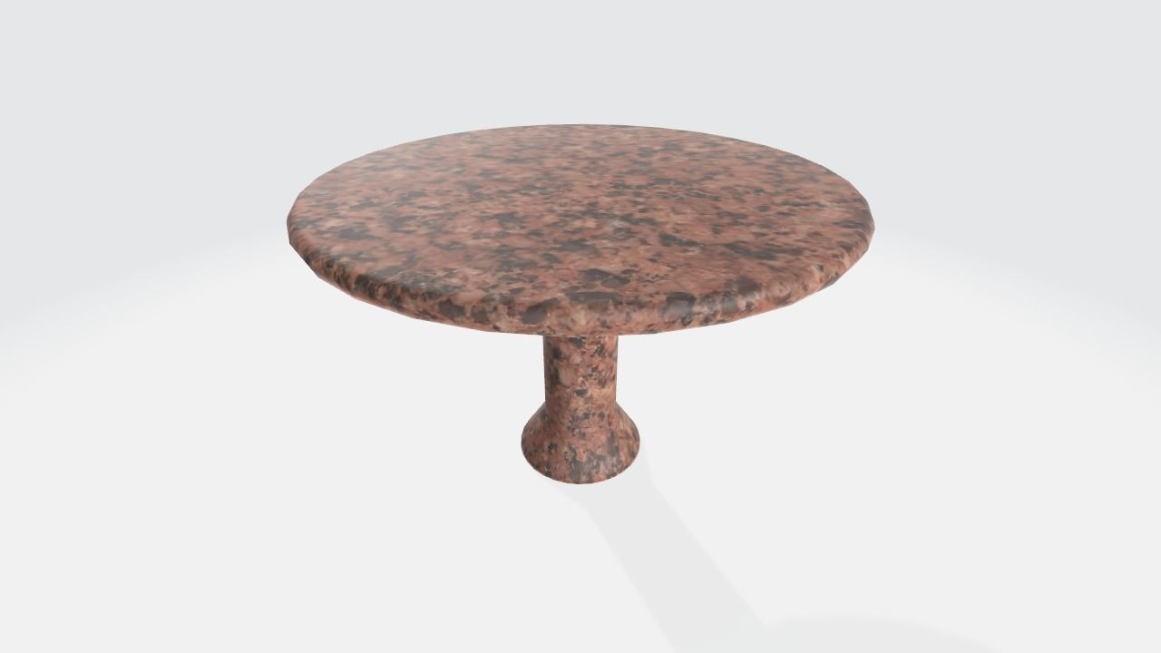 Low Poly Granite Table free 3D model | CGTrader