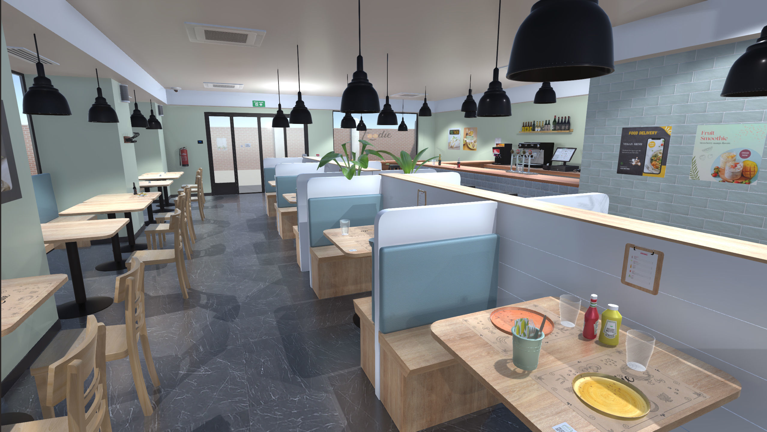 3D model Foodie restaurant VR / AR / low-poly | CGTrader
