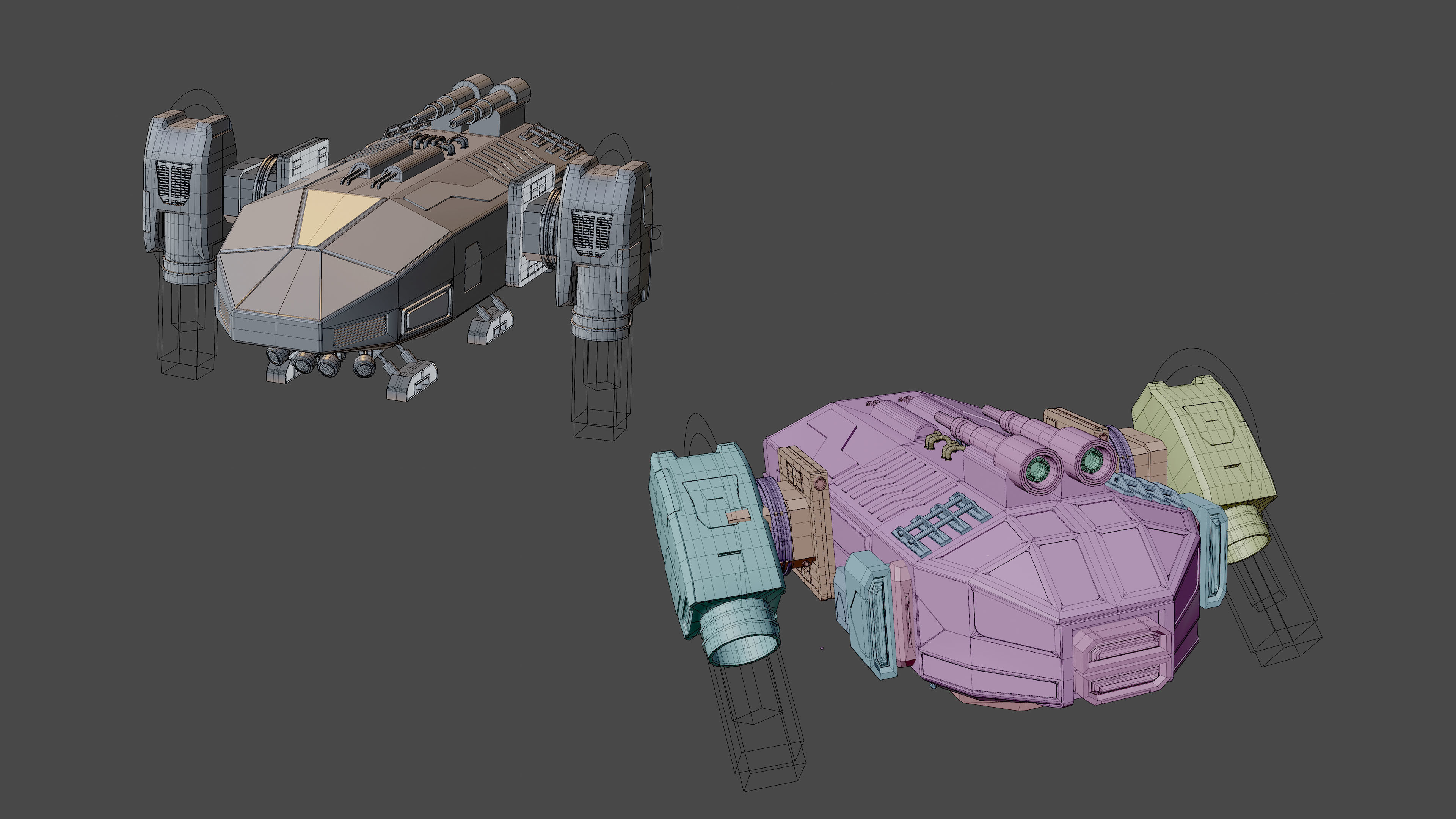 Spacecraft 3D model animated rigged | CGTrader