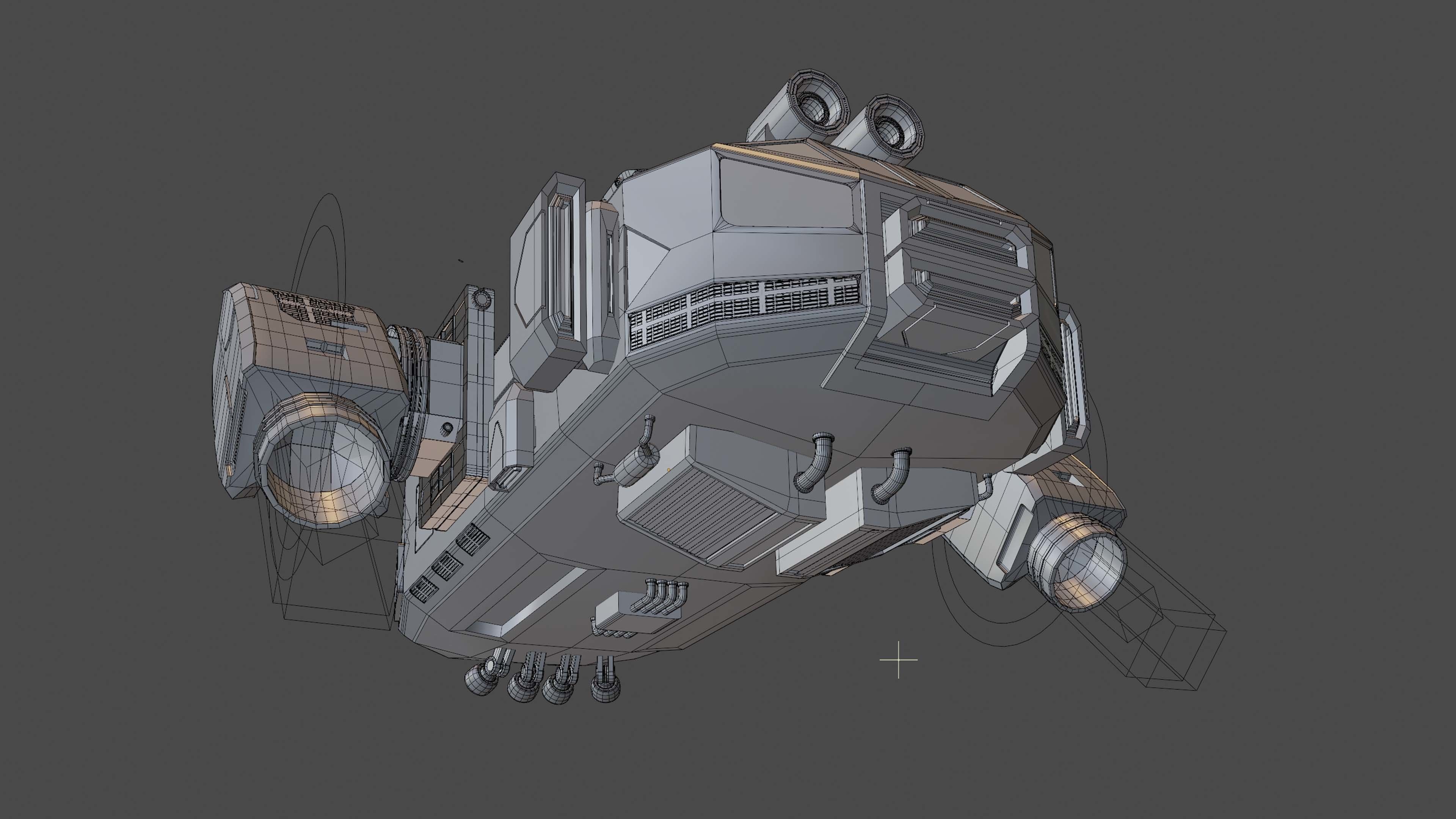 Spacecraft 3D model animated rigged | CGTrader