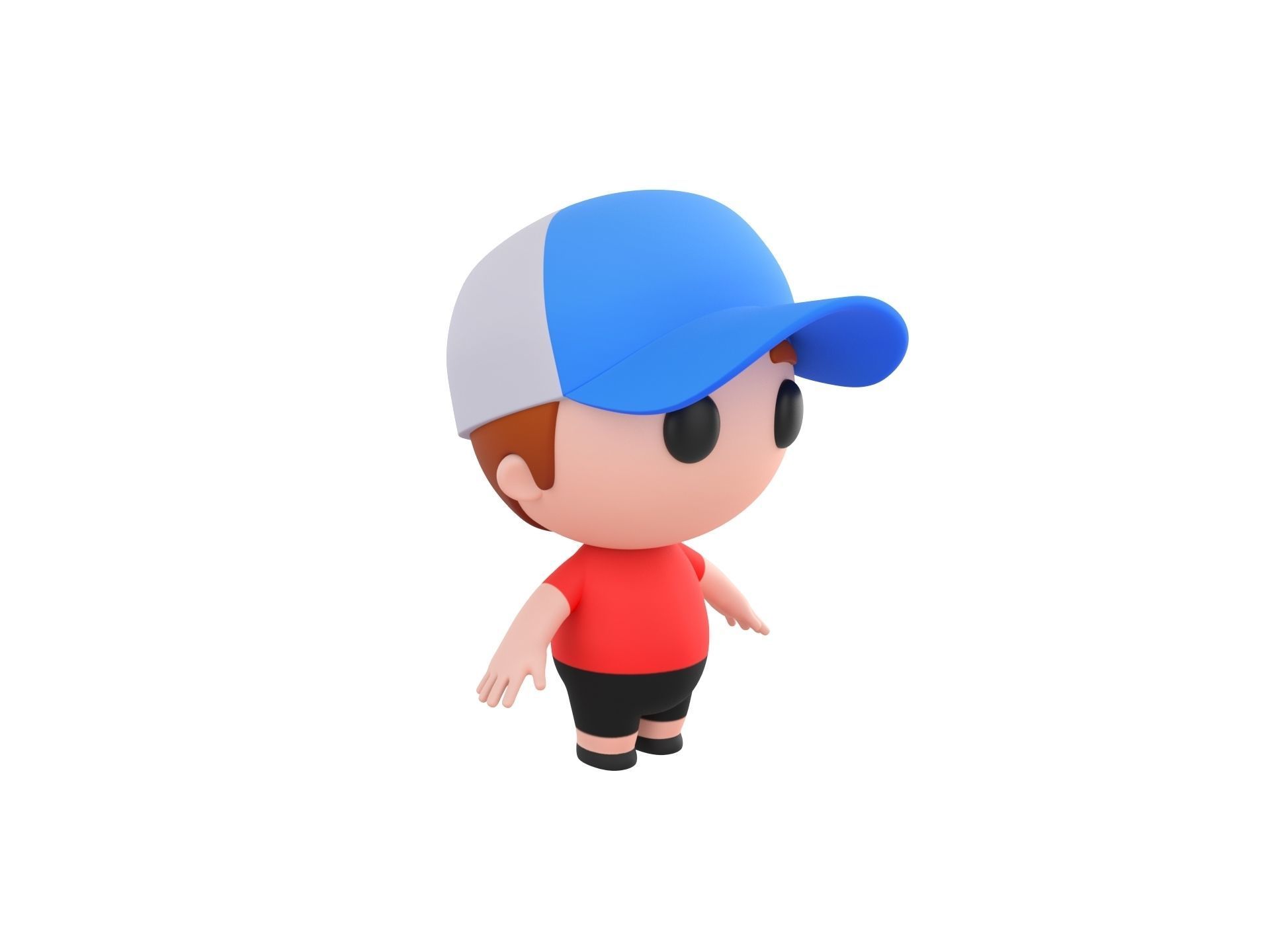 Character185 Rigged Little Boy 3D model rigged | CGTrader