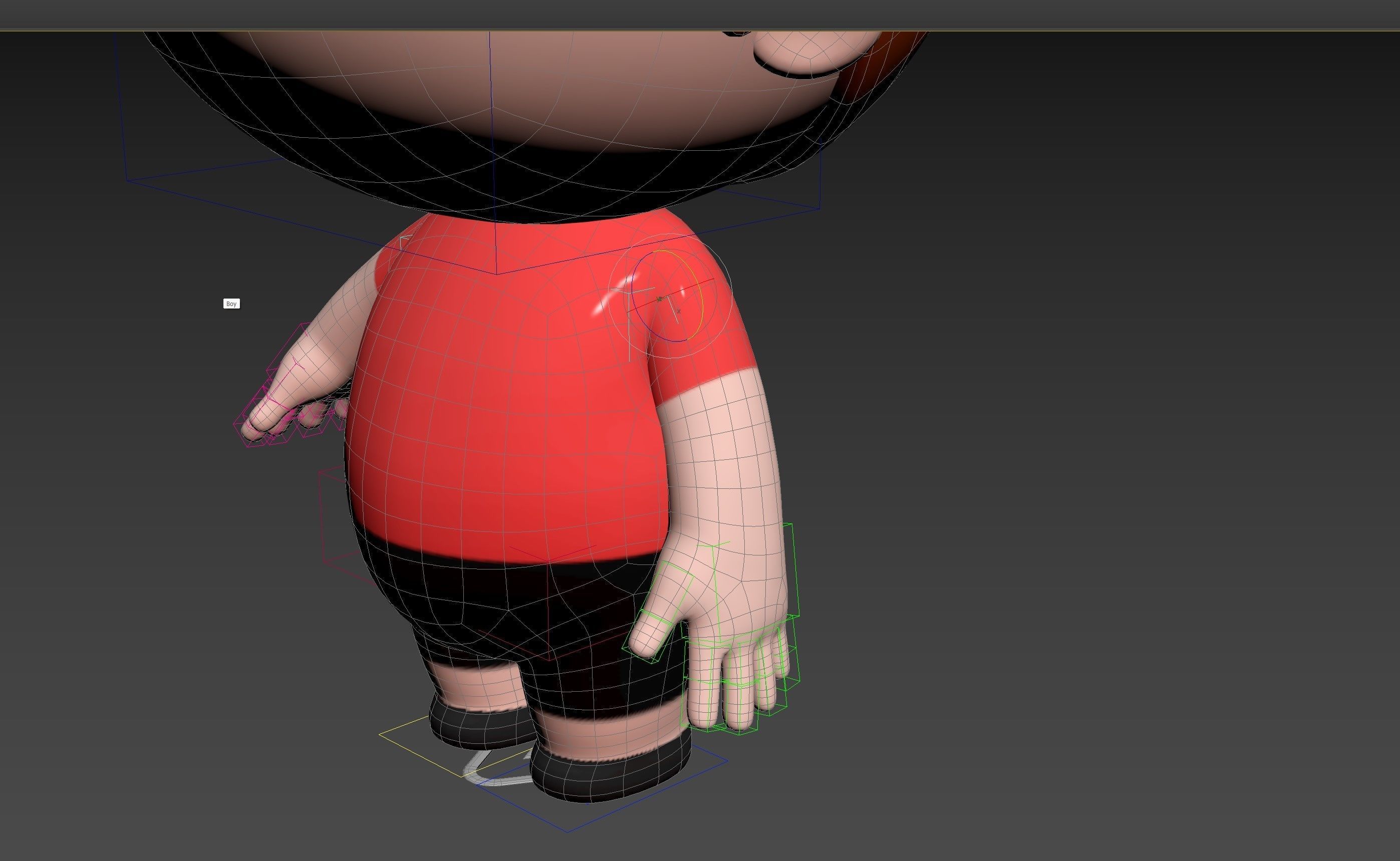 Character185 Rigged Little Boy 3D model rigged | CGTrader