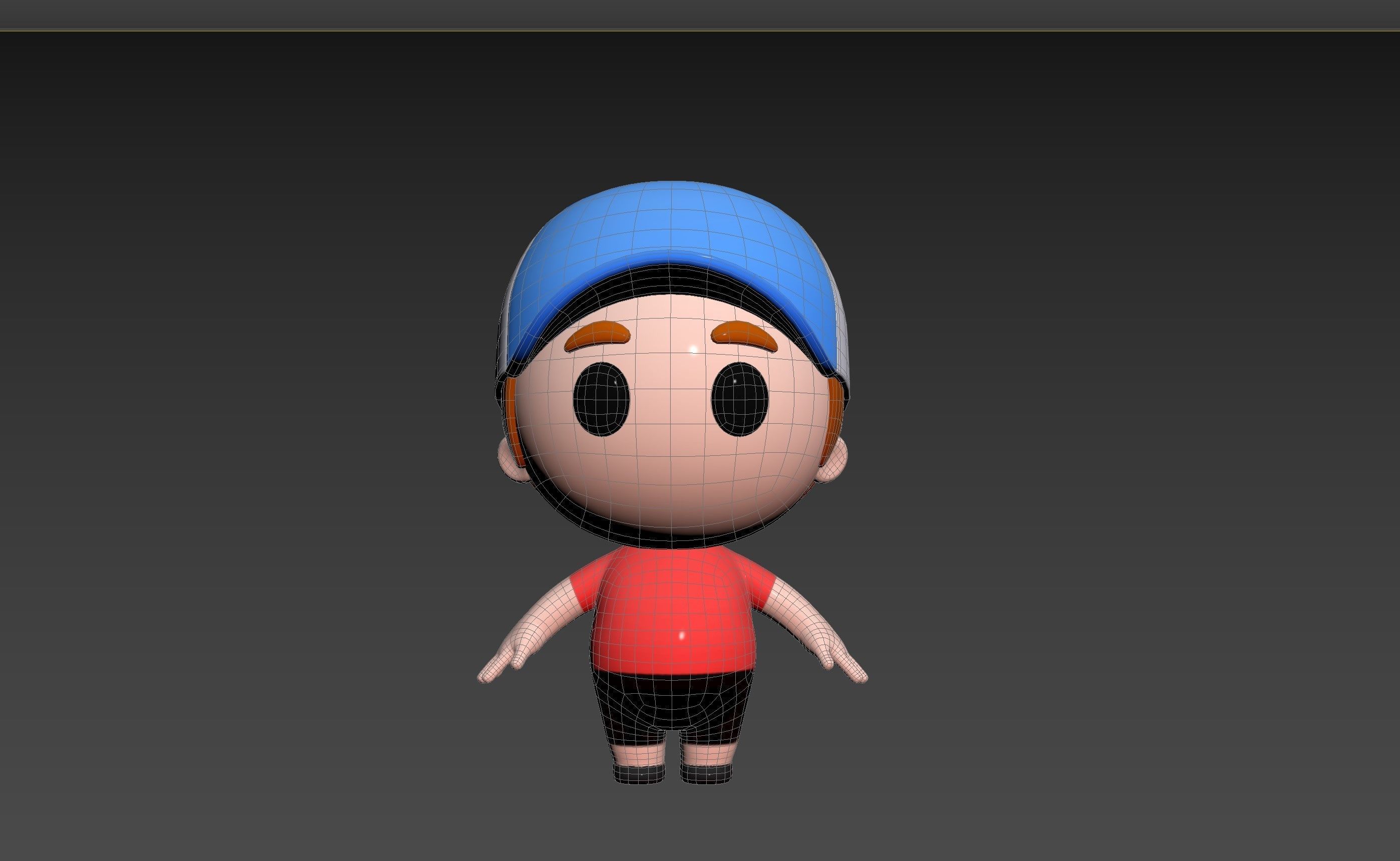 Character185 Rigged Little Boy 3D model rigged | CGTrader