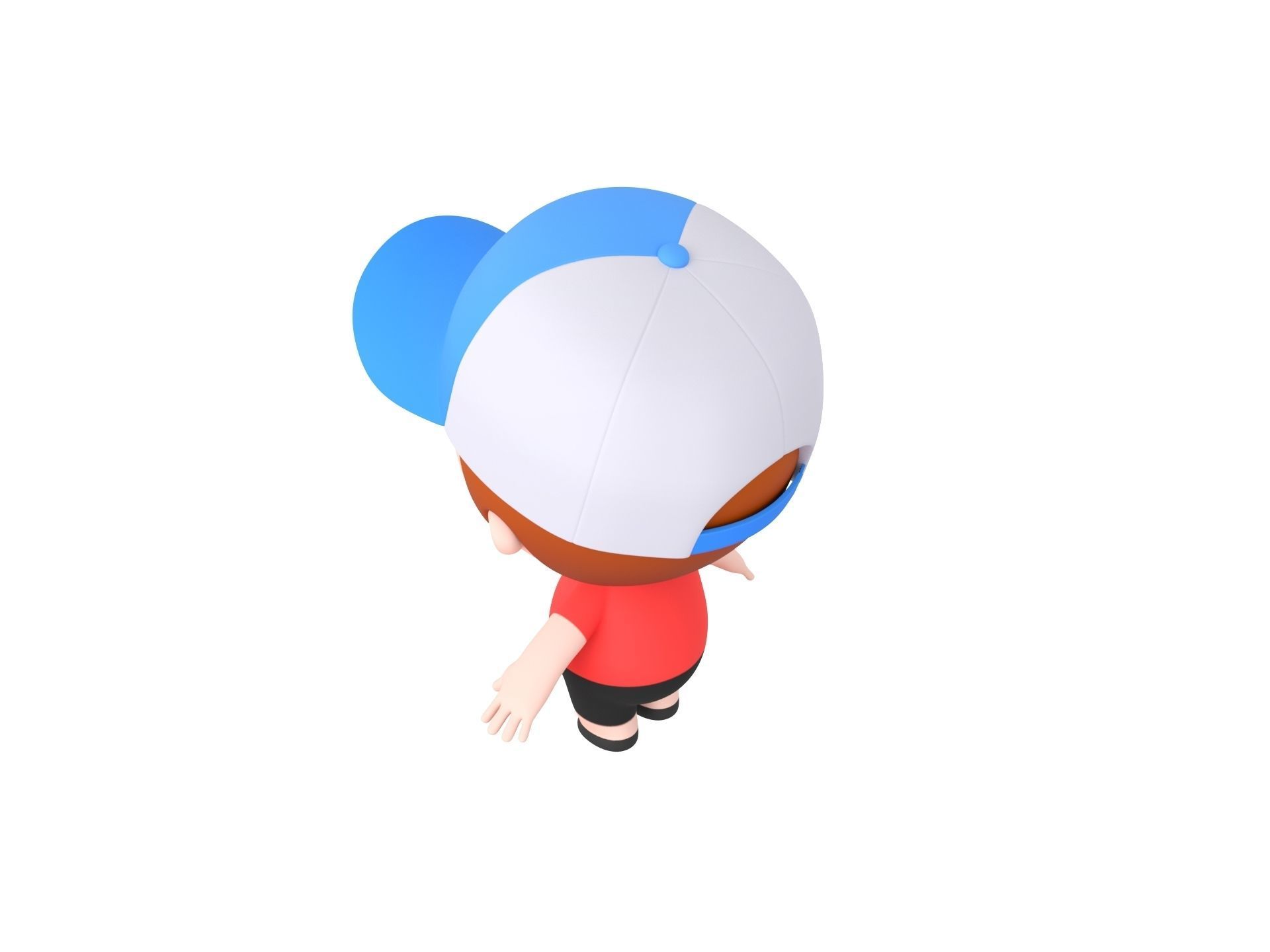 Character185 Rigged Little Boy 3D model rigged | CGTrader