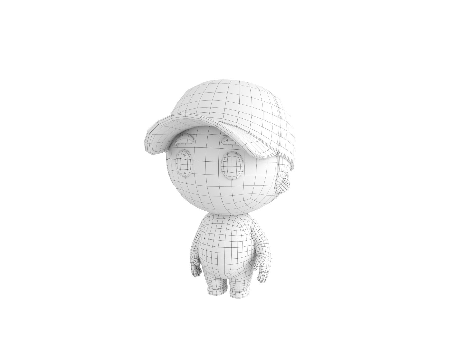 Character185 Rigged Little Boy 3D model rigged | CGTrader