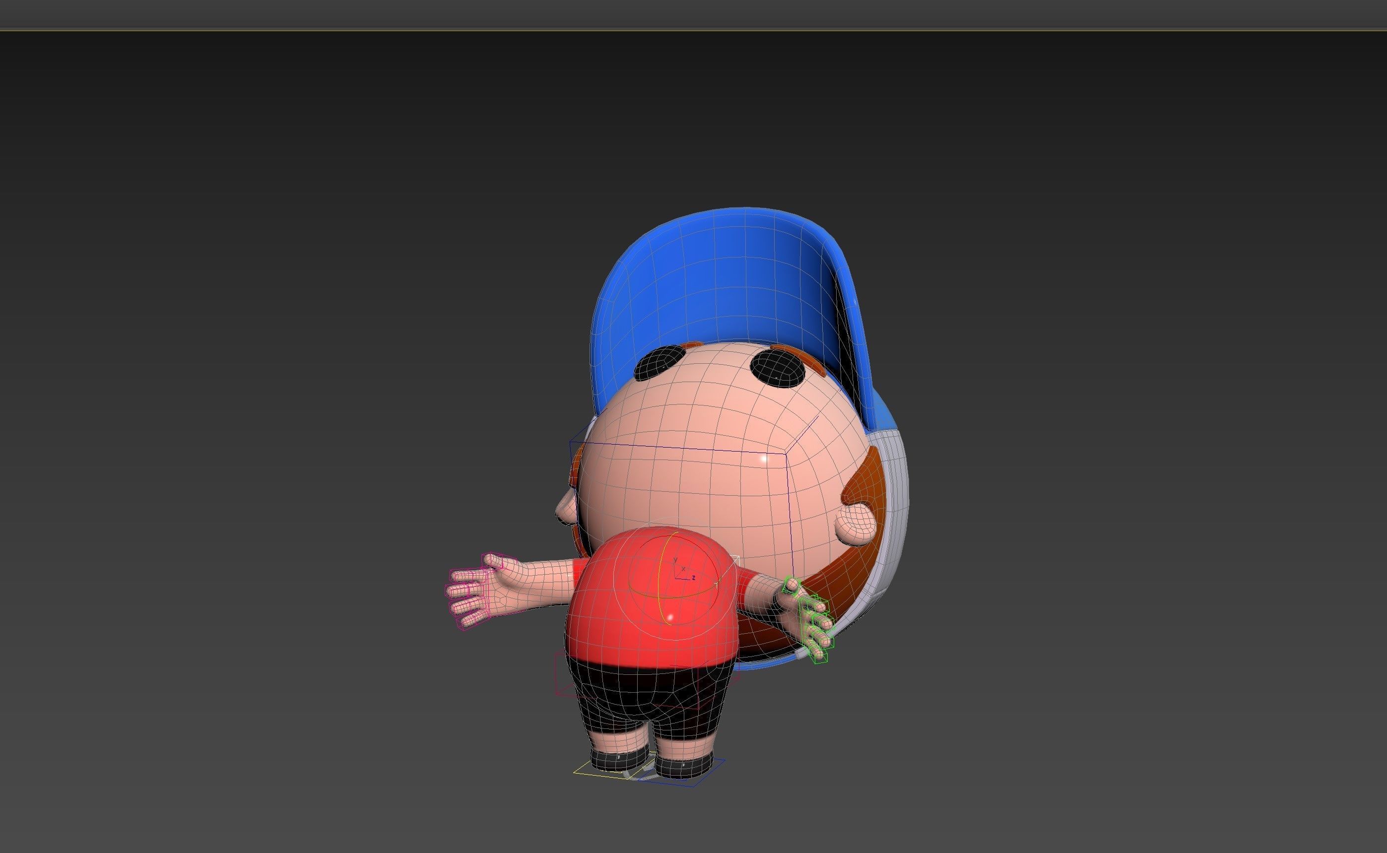 Character185 Rigged Little Boy 3D model rigged | CGTrader