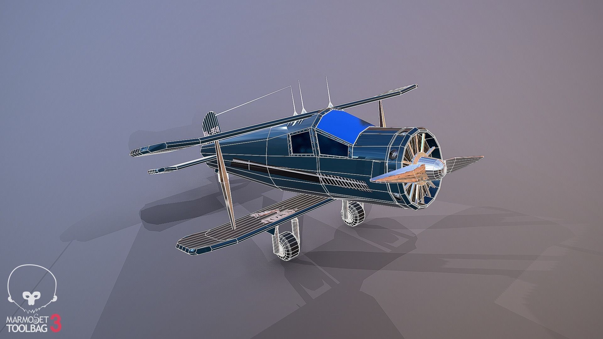 3D model Racing aircraft VR / AR / low-poly | CGTrader