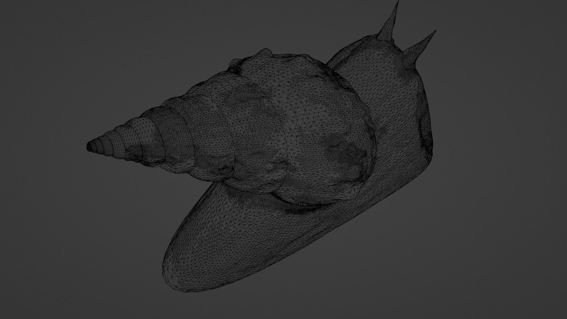 Mutant snail with sharp teeth 3D model | CGTrader