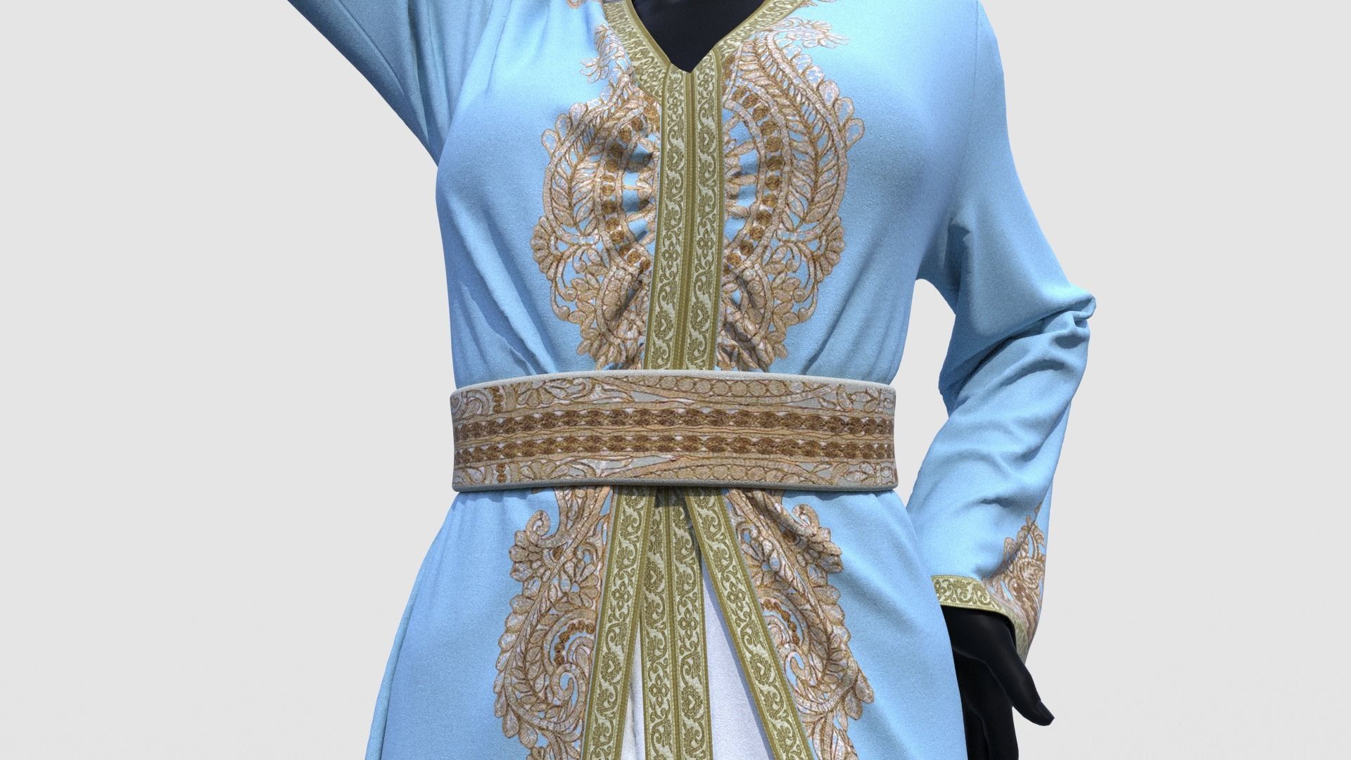 Collection of Moroccan Caftan 3D model | CGTrader