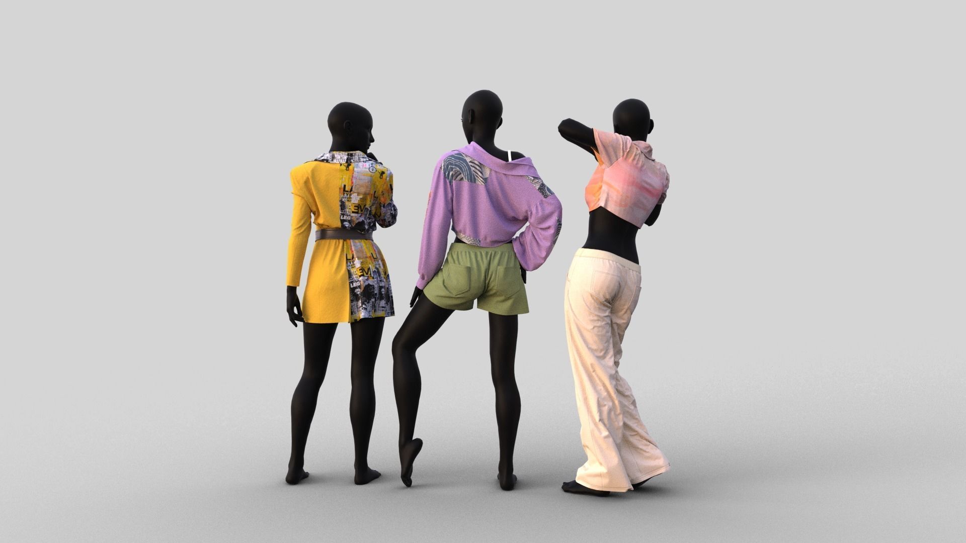 New Realistic Female Outfits 3D model | CGTrader