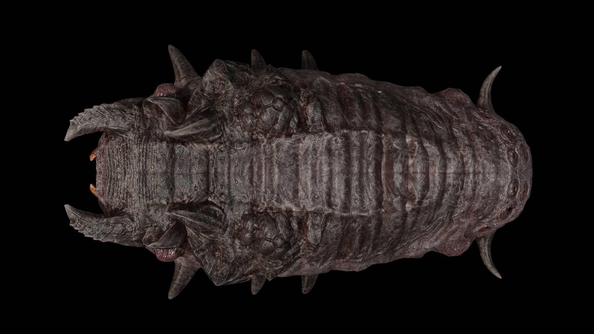 3D model Mutant alien worm VR / AR / low-poly | CGTrader