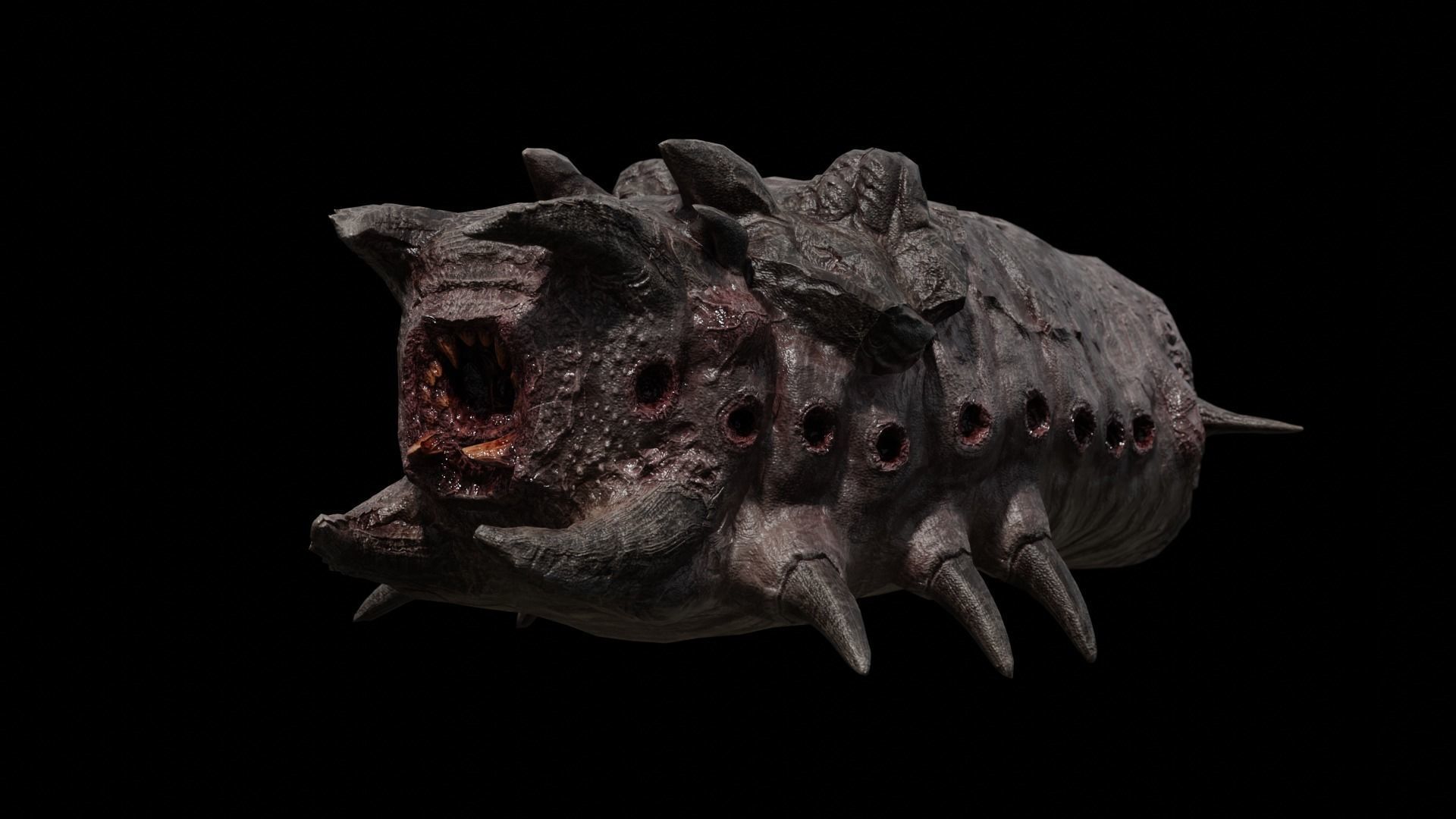 3D model Mutant alien worm VR / AR / low-poly | CGTrader