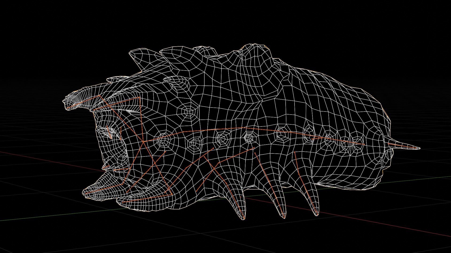 3D model Mutant alien worm VR / AR / low-poly | CGTrader