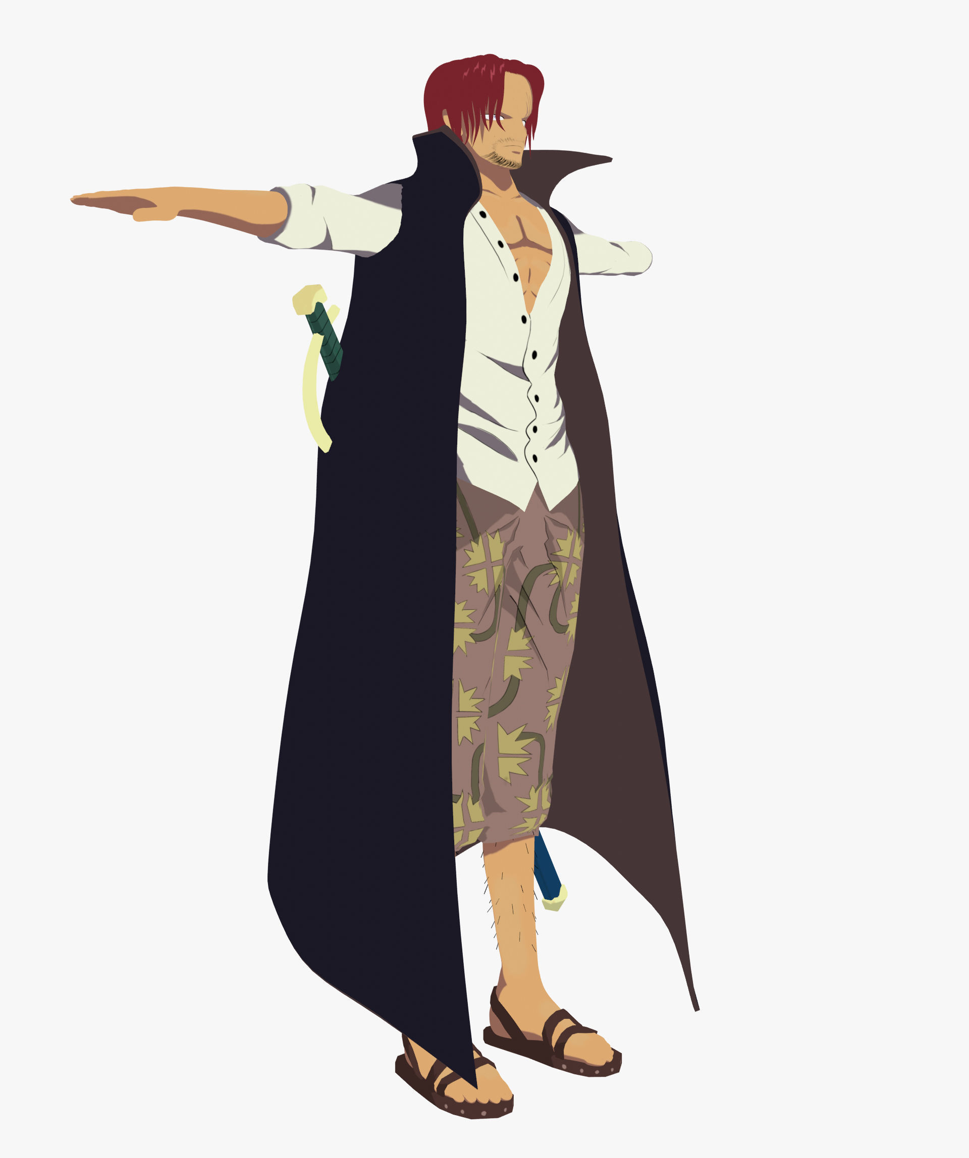 3D model Shanks - One Piece VR / AR / low-poly | CGTrader