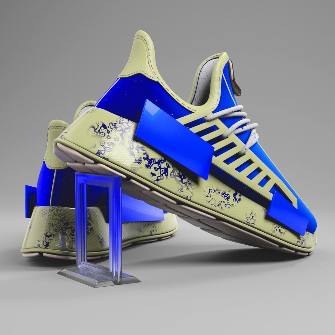 Blue Running Shoe 3D model | CGTrader