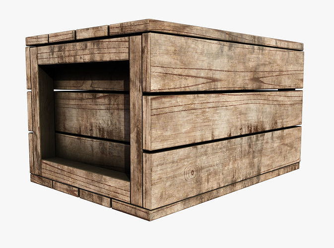 3D model wooden case VR / AR / low-poly | CGTrader