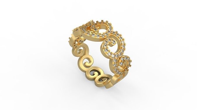 Band Ring 031 3D model 3D printable | CGTrader